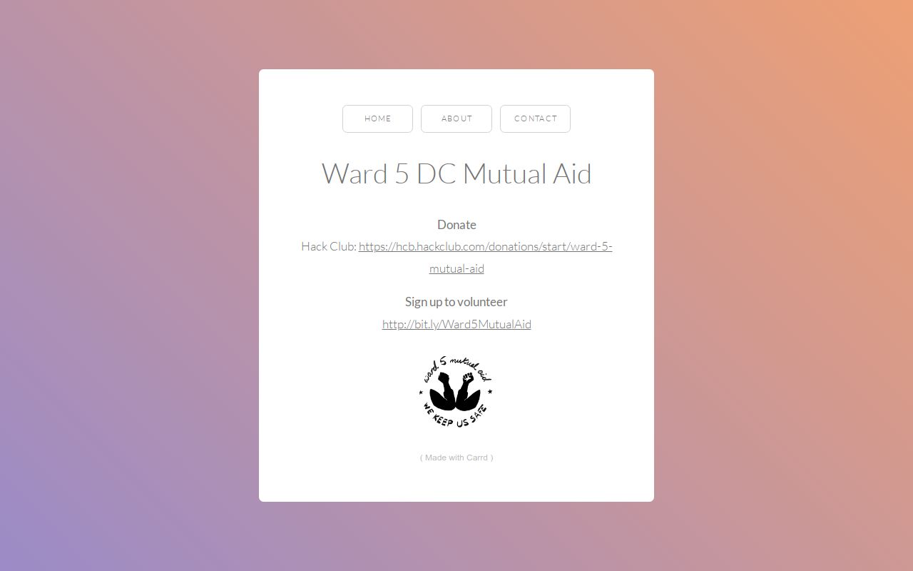 Ward 5 DC Mutual Aid